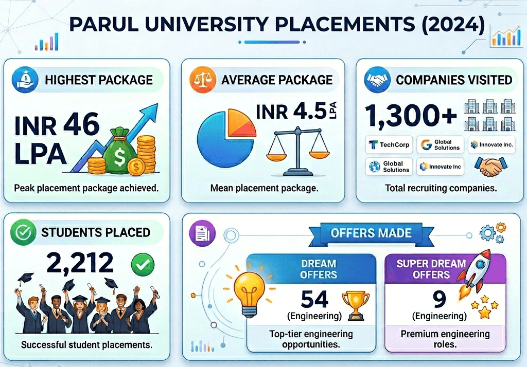 Parul University: Courses, Fees, Admission 2026, Placements, Ranking